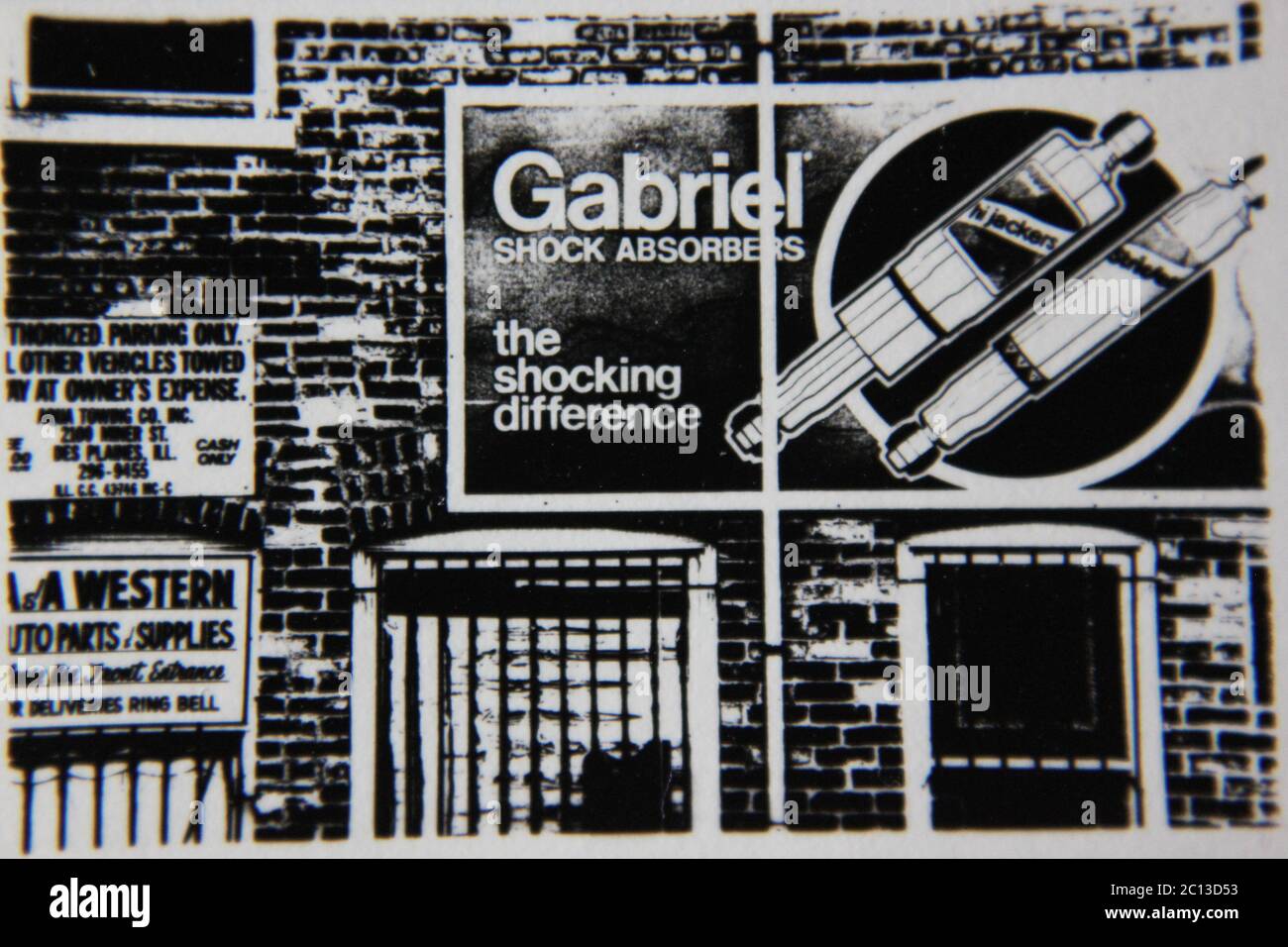 Fine 1970s vintage black and white photography of a city scene in a ...