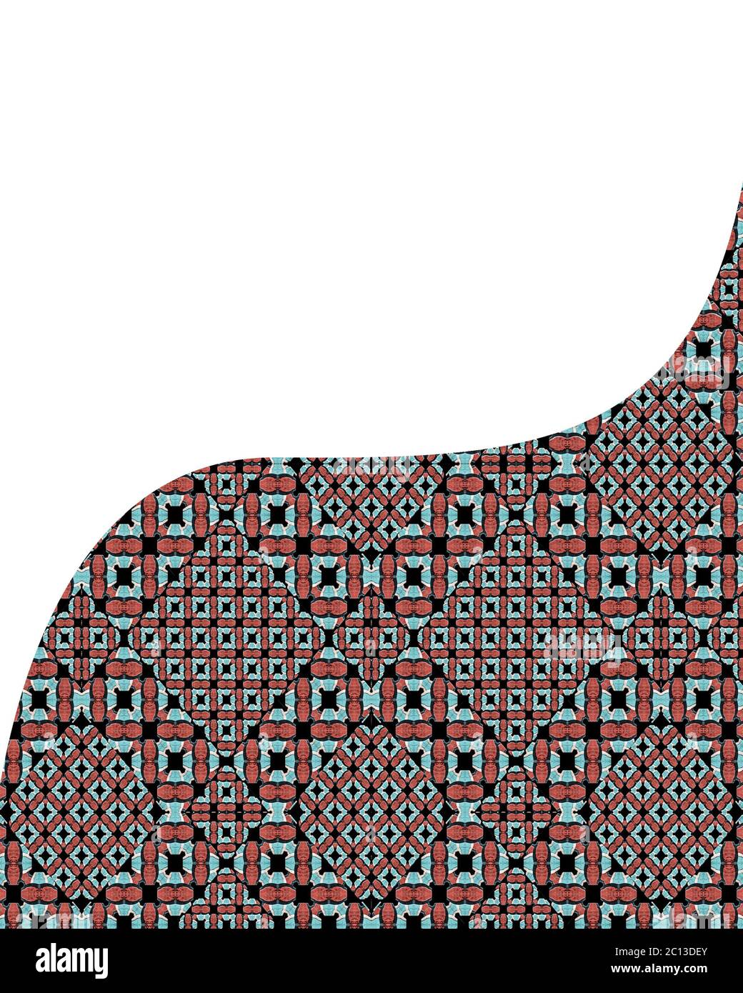 Curved Frame Background with Decorated Borders Stock Photo - Alamy