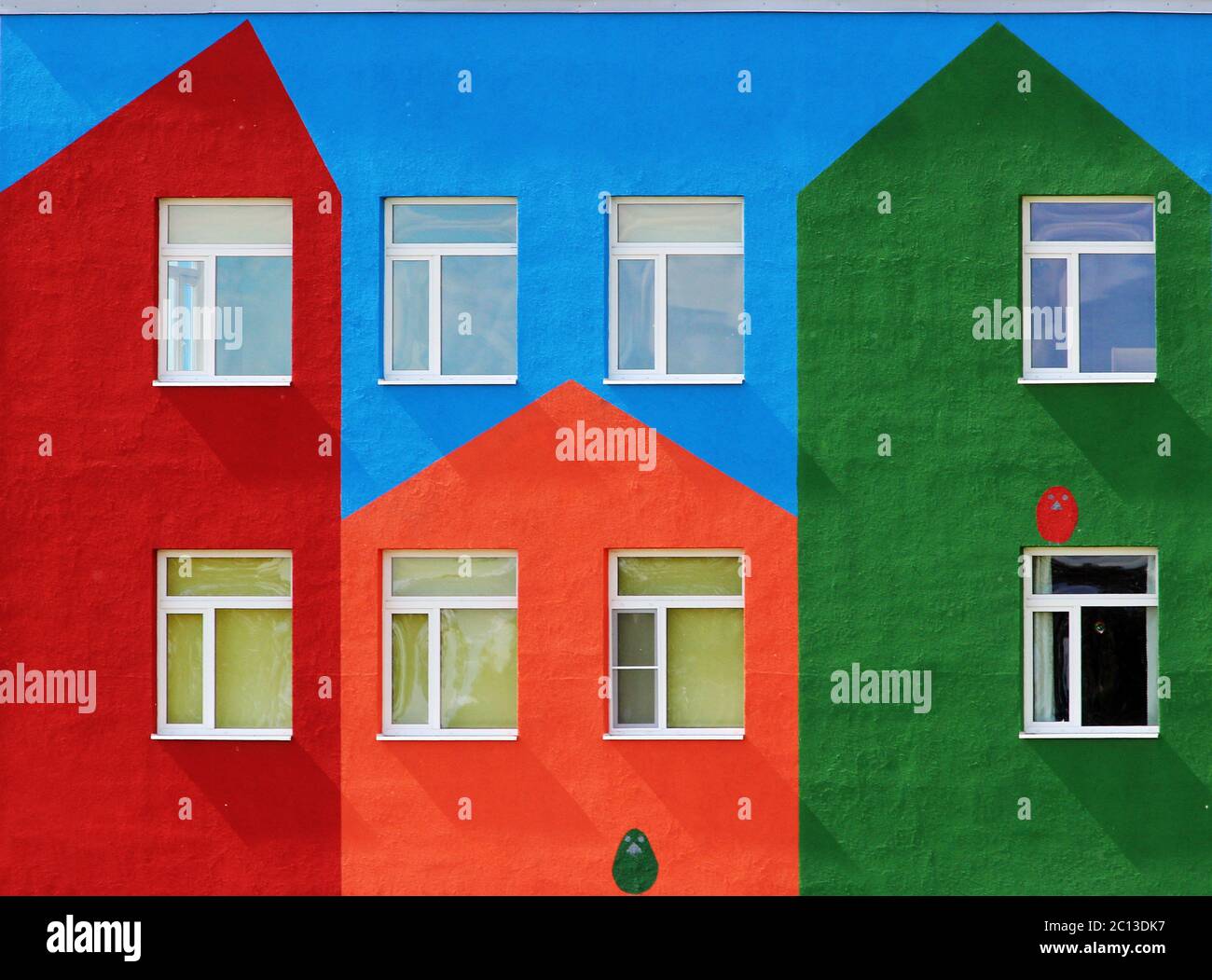 colorful house a kindergarten for children Stock Photo - Alamy