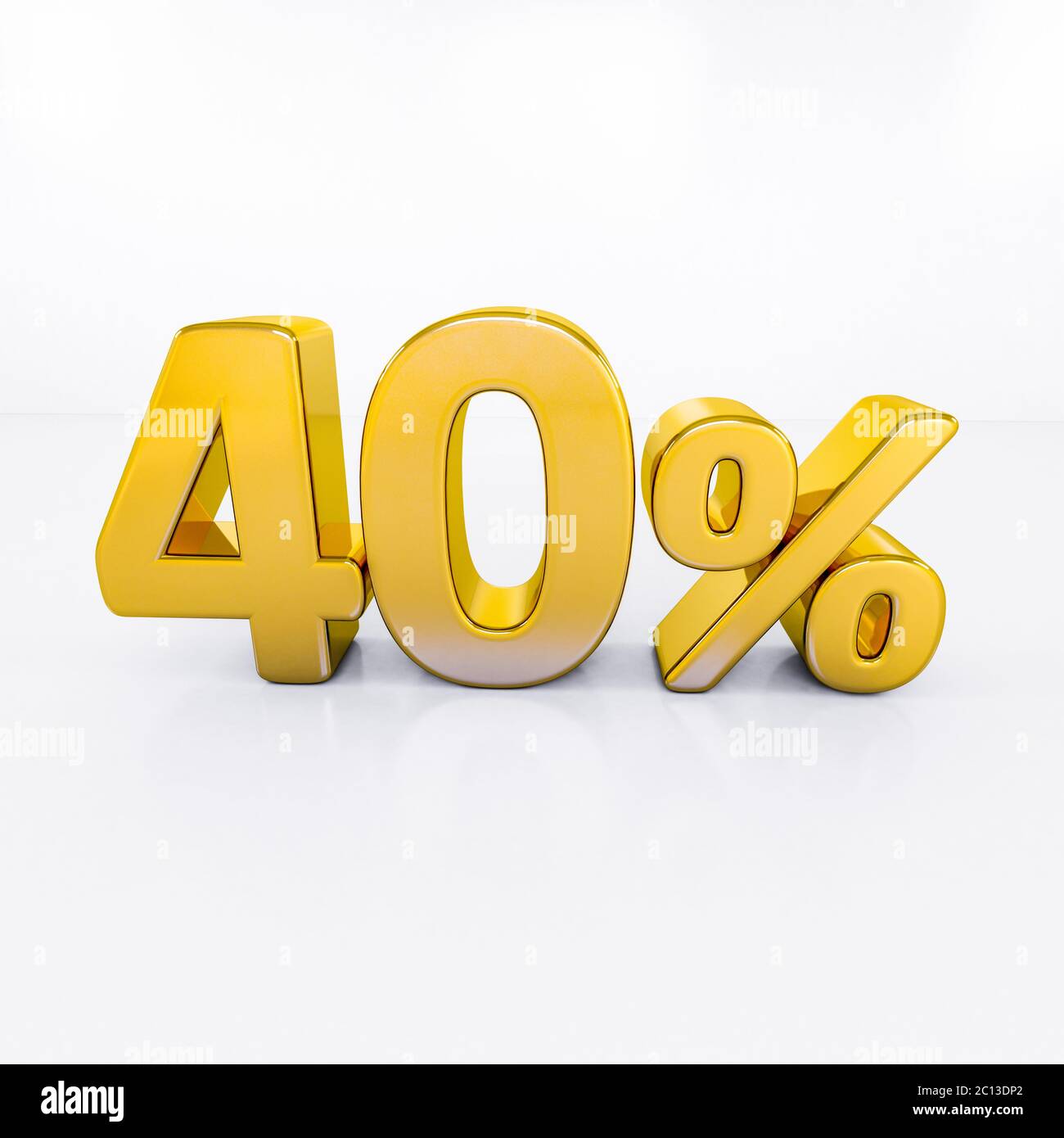 Gold Percent Sign Stock Photo - Alamy