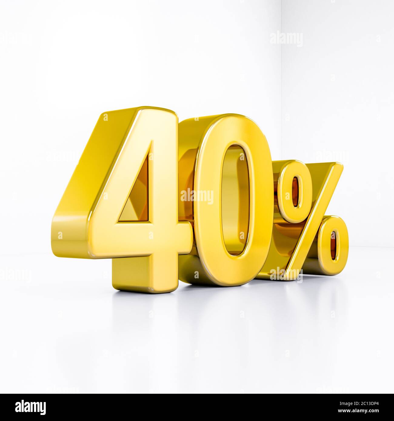 Gold Percent Sign Stock Photo - Alamy