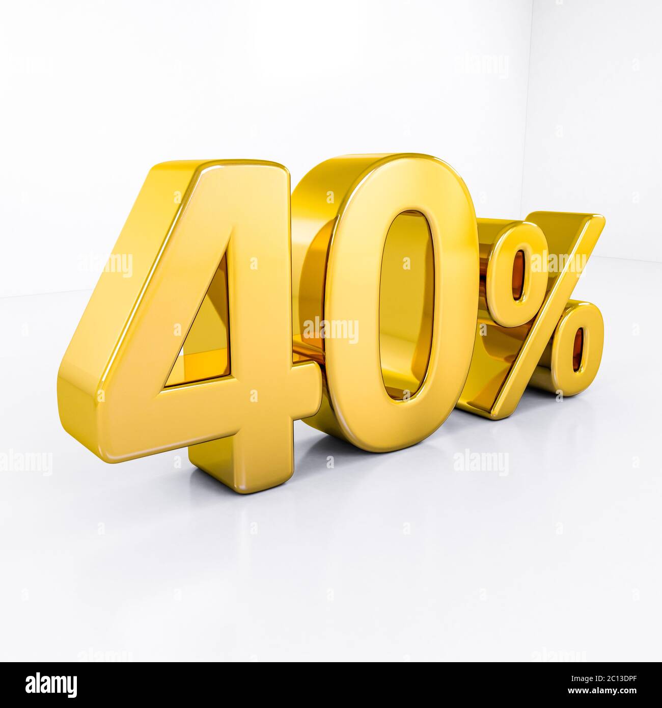 Gold Percent Sign Stock Photo - Alamy