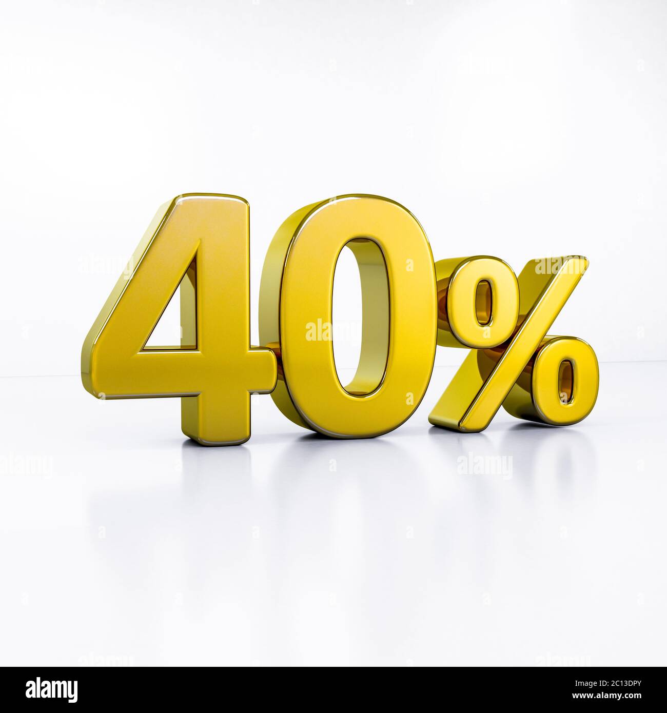 Gold Percent Sign Stock Photo - Alamy