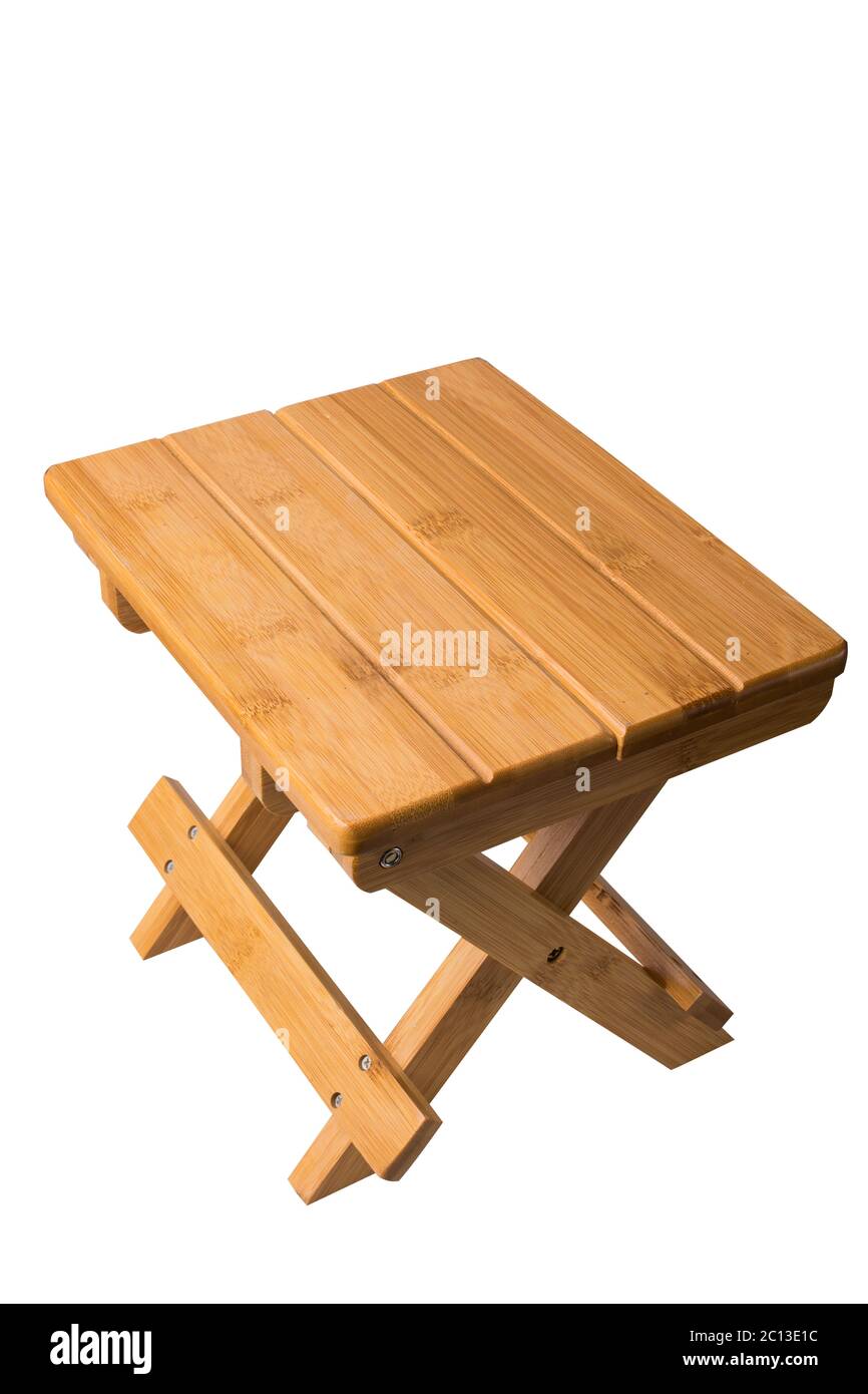 folded wood bench Stock Photo - Alamy