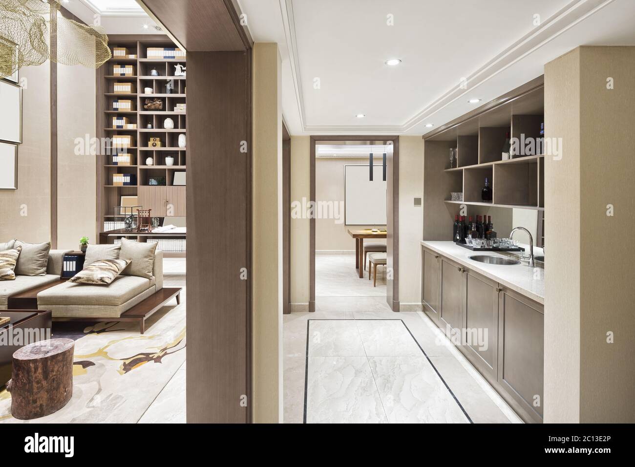 Living room corridor hi-res stock photography and images - Alamy