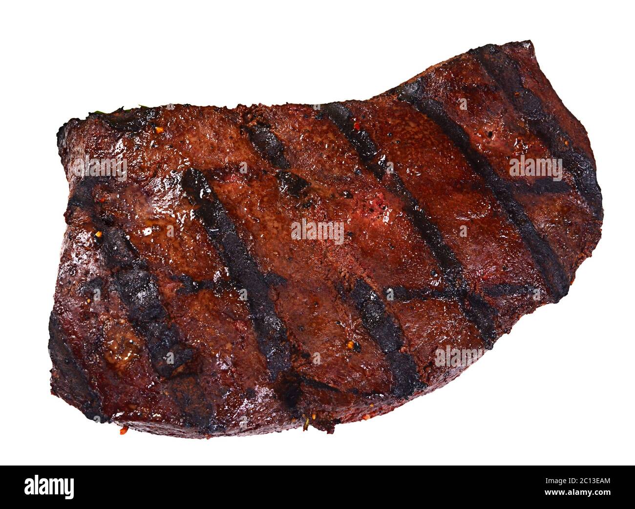 The liver of a beef on the grill Stock Photo - Alamy