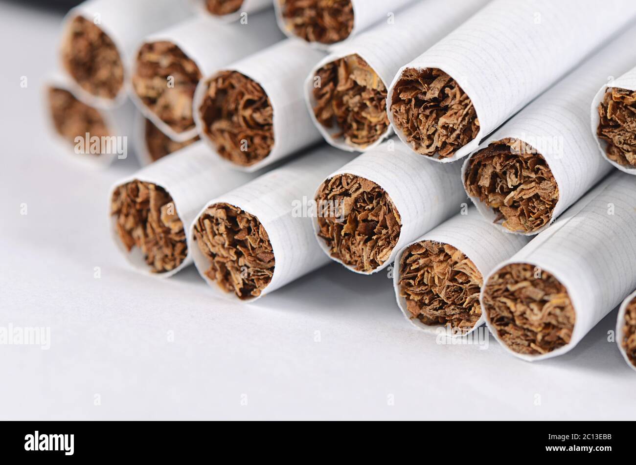 Tobacco Cigarettes Background or texture Stock Photo - Alamy