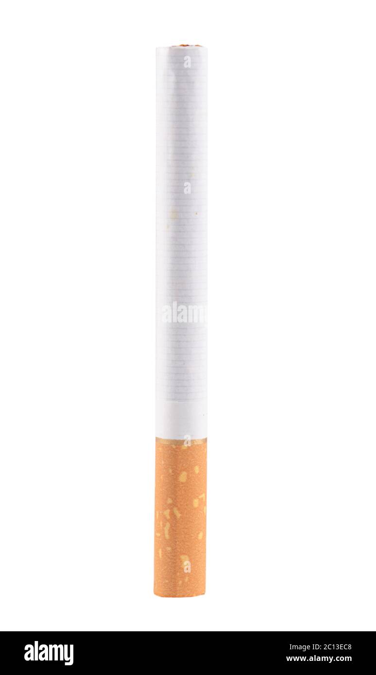 Cigarette isolated on a white background Stock Photo - Alamy