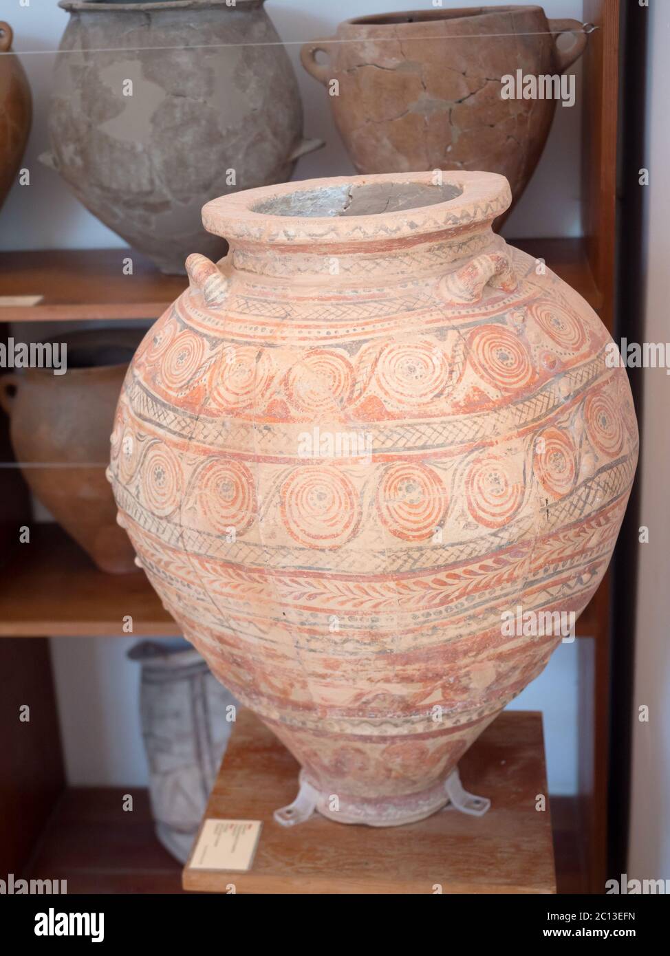 MILOS - GREECE, JULY 14, 2017: Ancient greek exhibits of the museum in ...