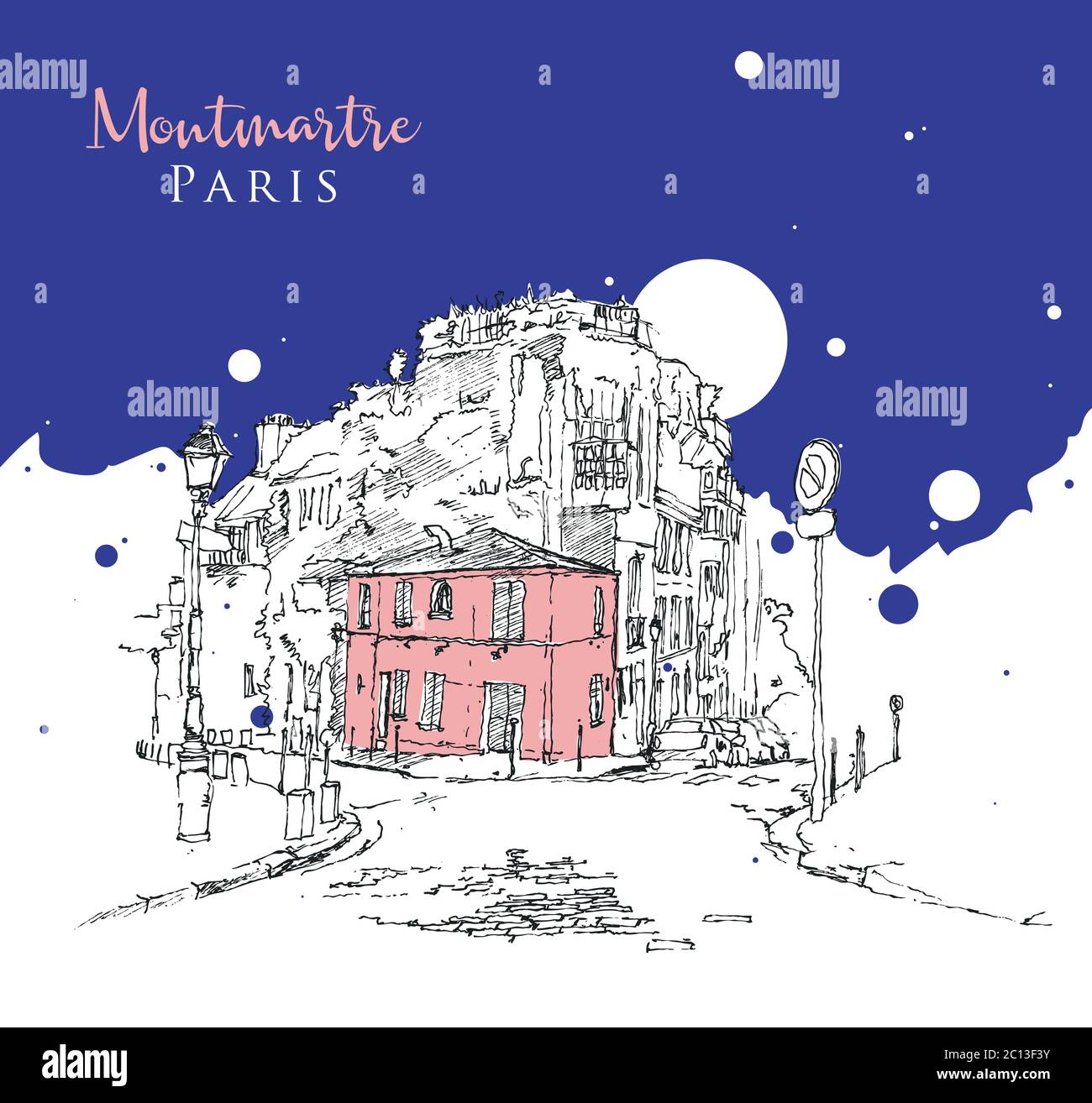 Corner house paris Stock Vector Images - Alamy