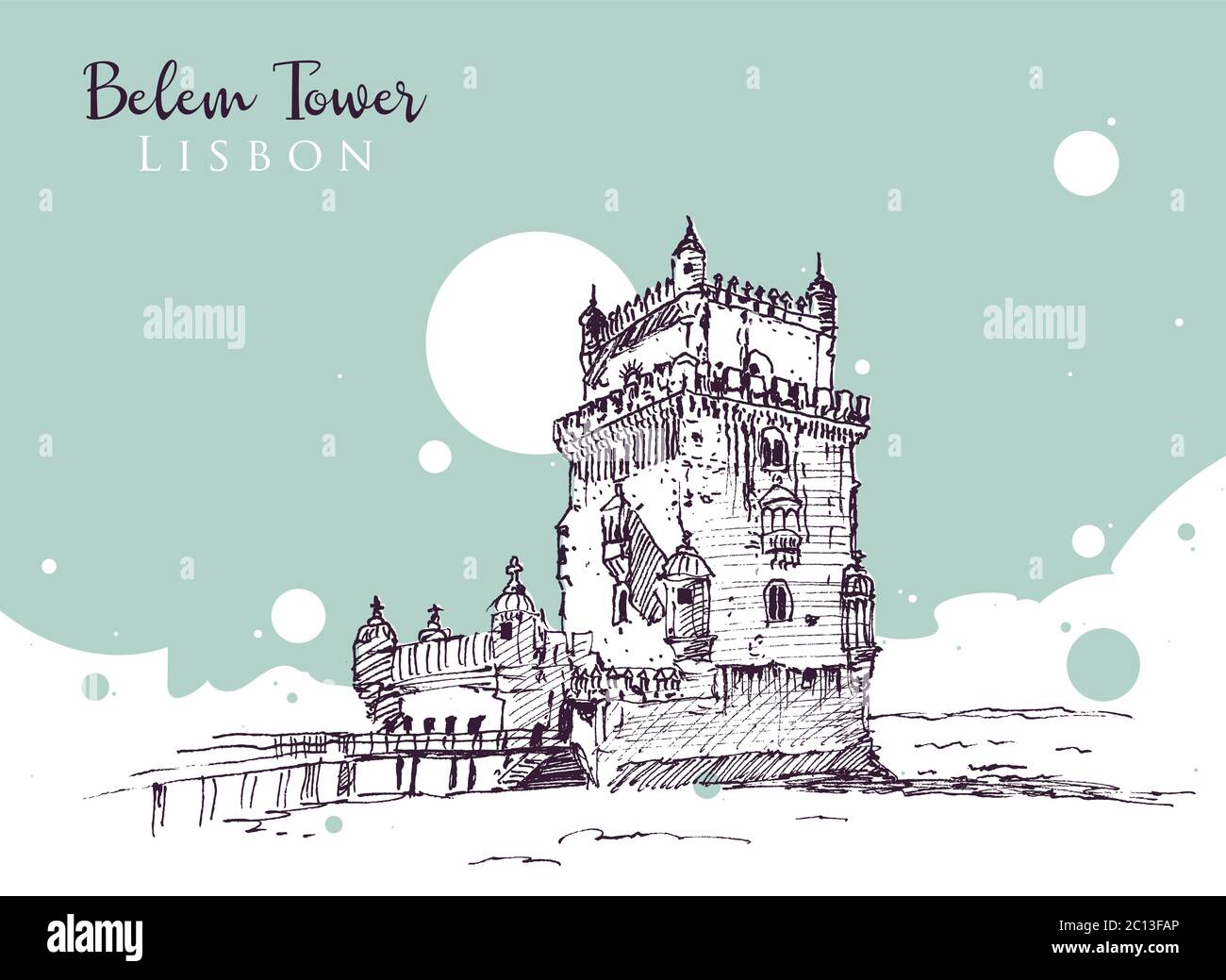 Gothic architecture in portugal Stock Vector Images - Alamy