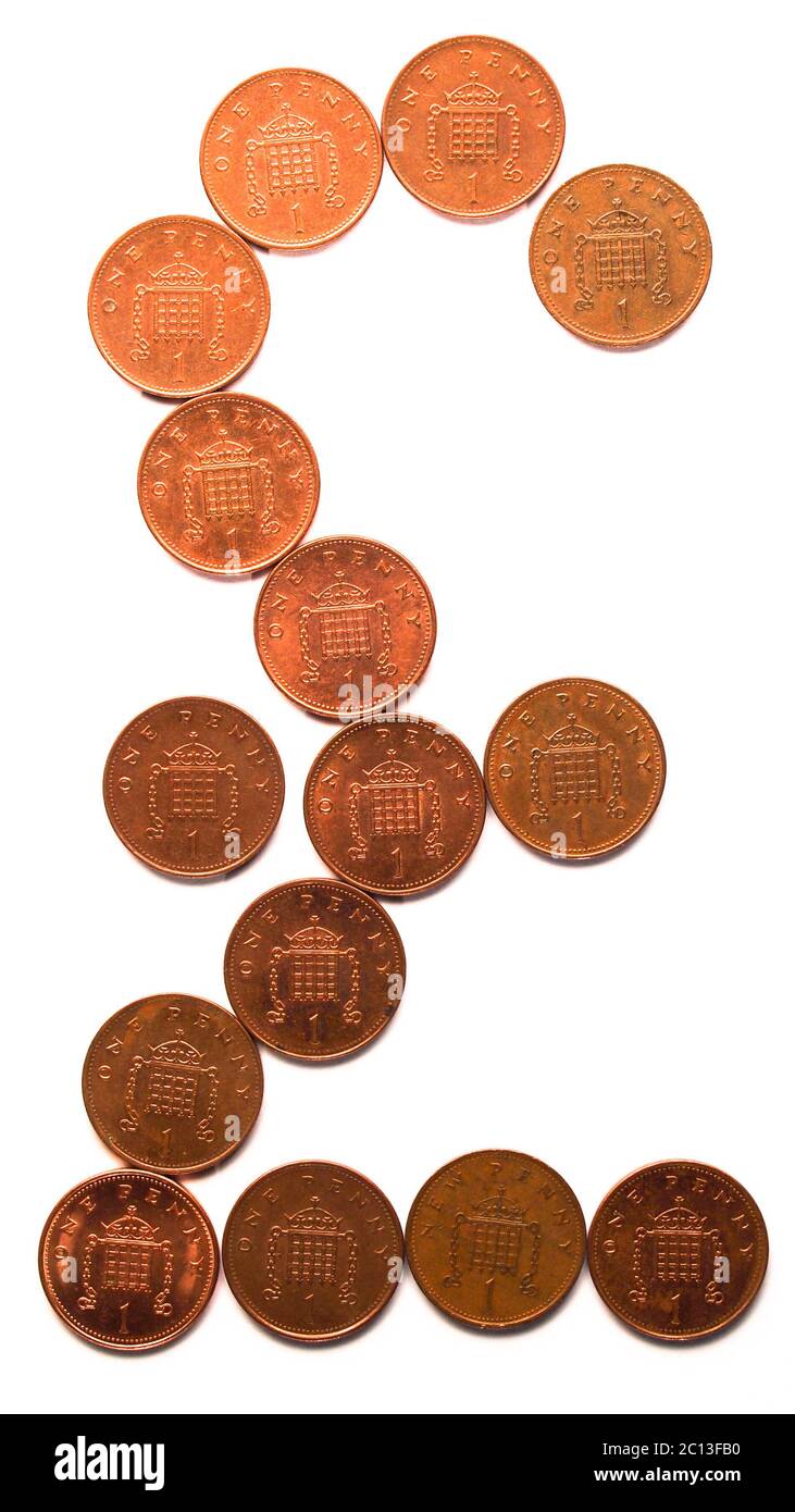 One penny pound Cut Out Stock Images & Pictures - Alamy