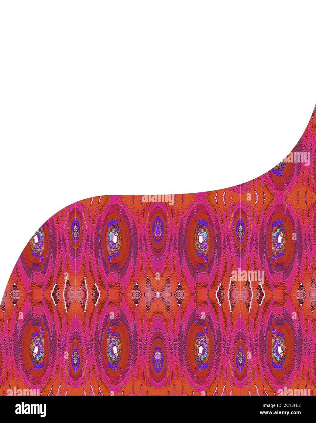 Curved Frame Background with Decorated Borders Stock Photo - Alamy