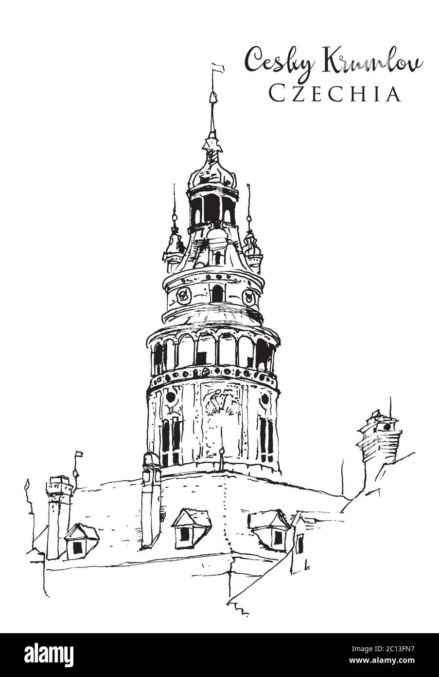 Czechia gothic baroque architecture Stock Vector Images - Alamy