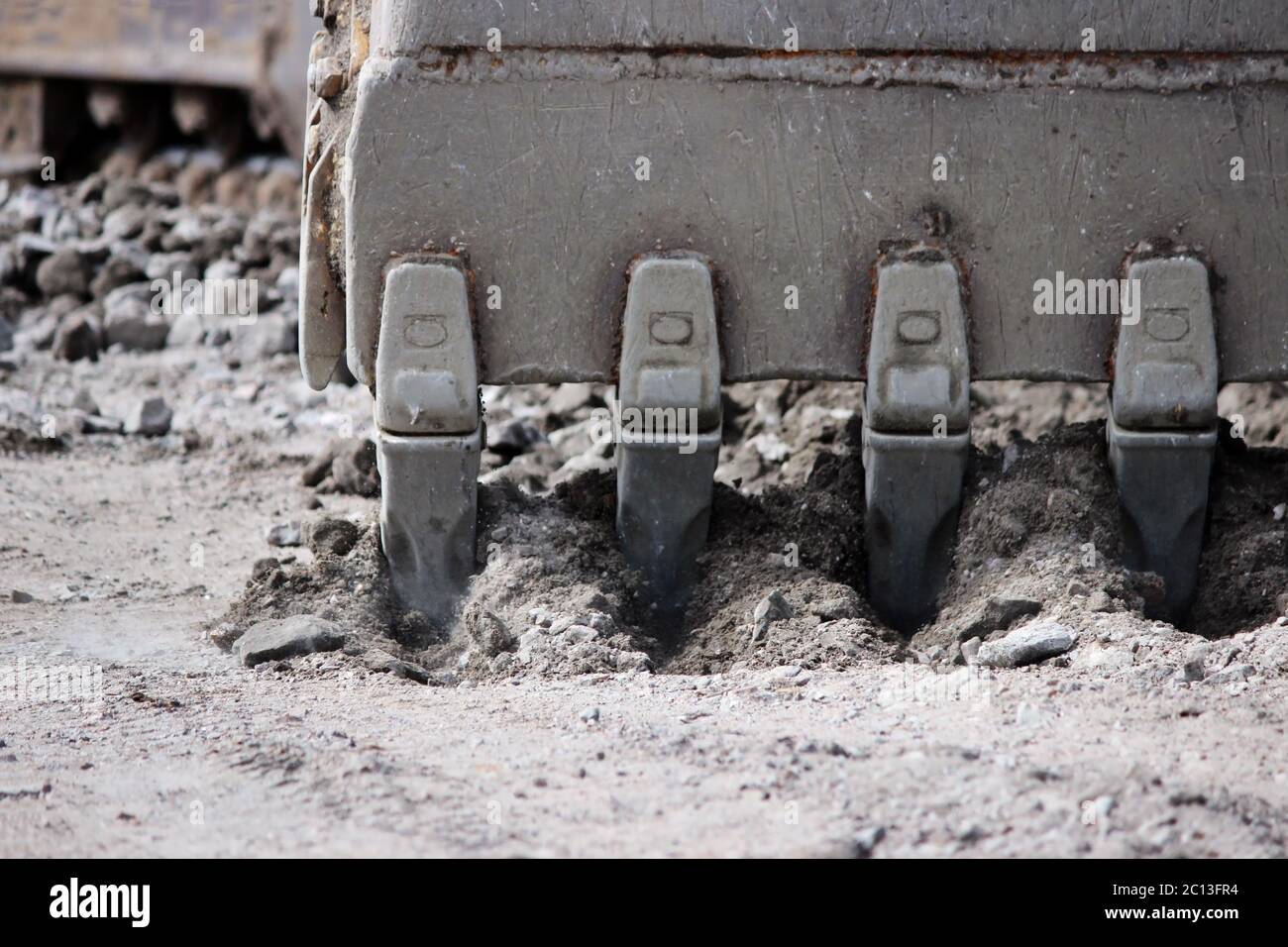 Digger excavator bucket digging hi-res stock photography and images - Alamy