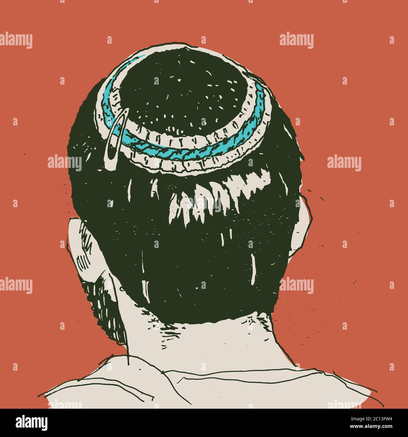 Jewish head cover Stock Vector Images - Alamy