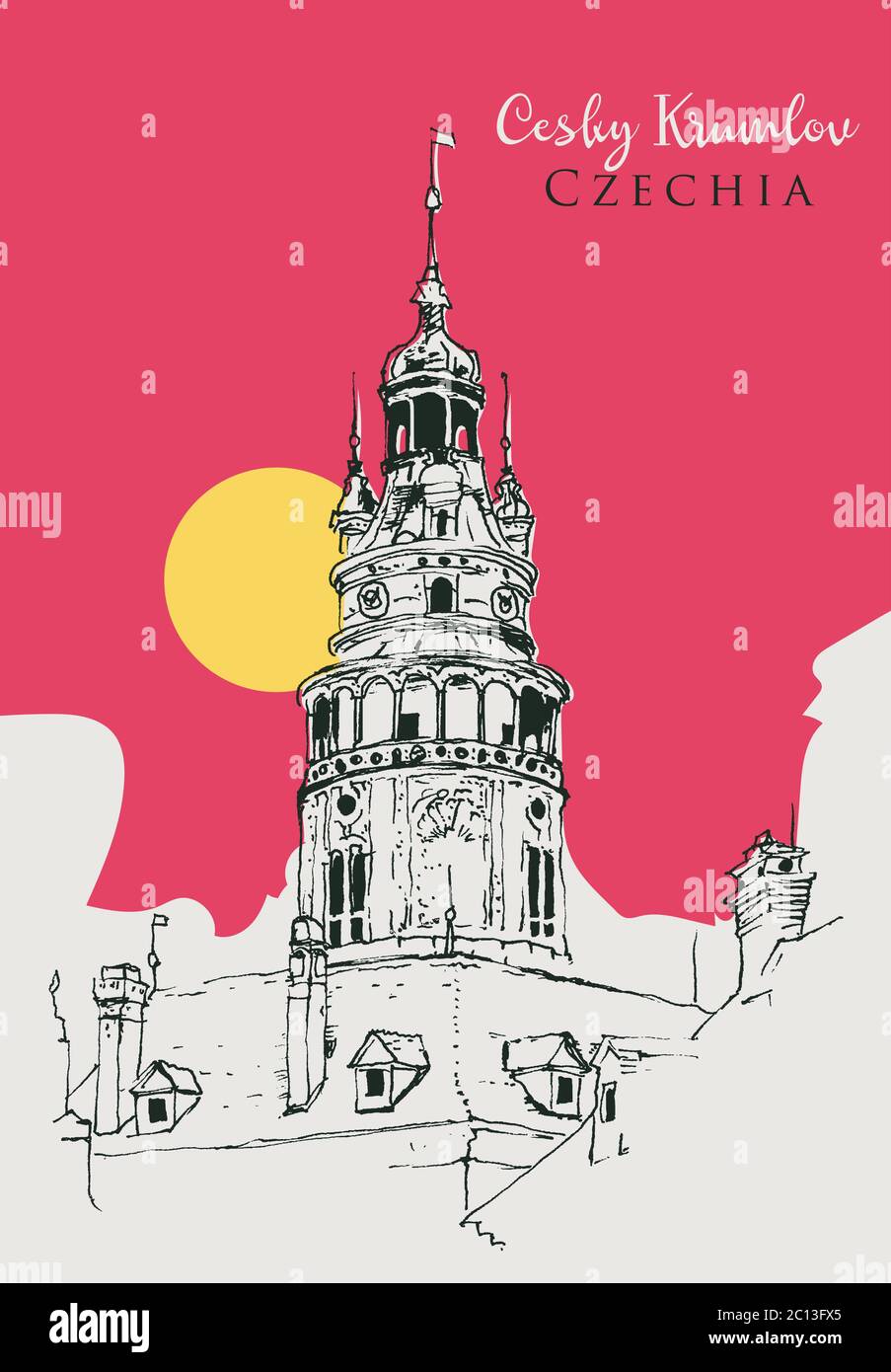 Czechia gothic baroque architecture Stock Vector Images - Alamy