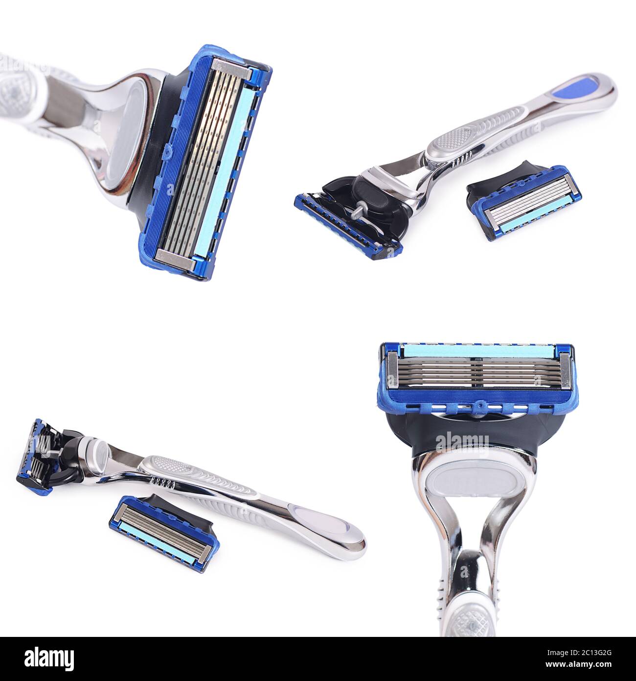 Safety razor isolated on white background Stock Photo - Alamy