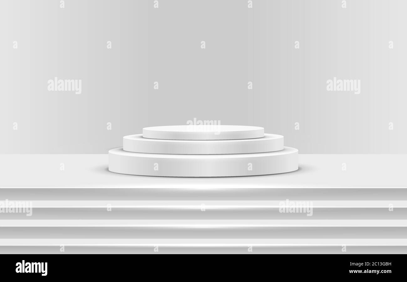 Abstract podium stage showcase Black and White Stock Photos & Images ...