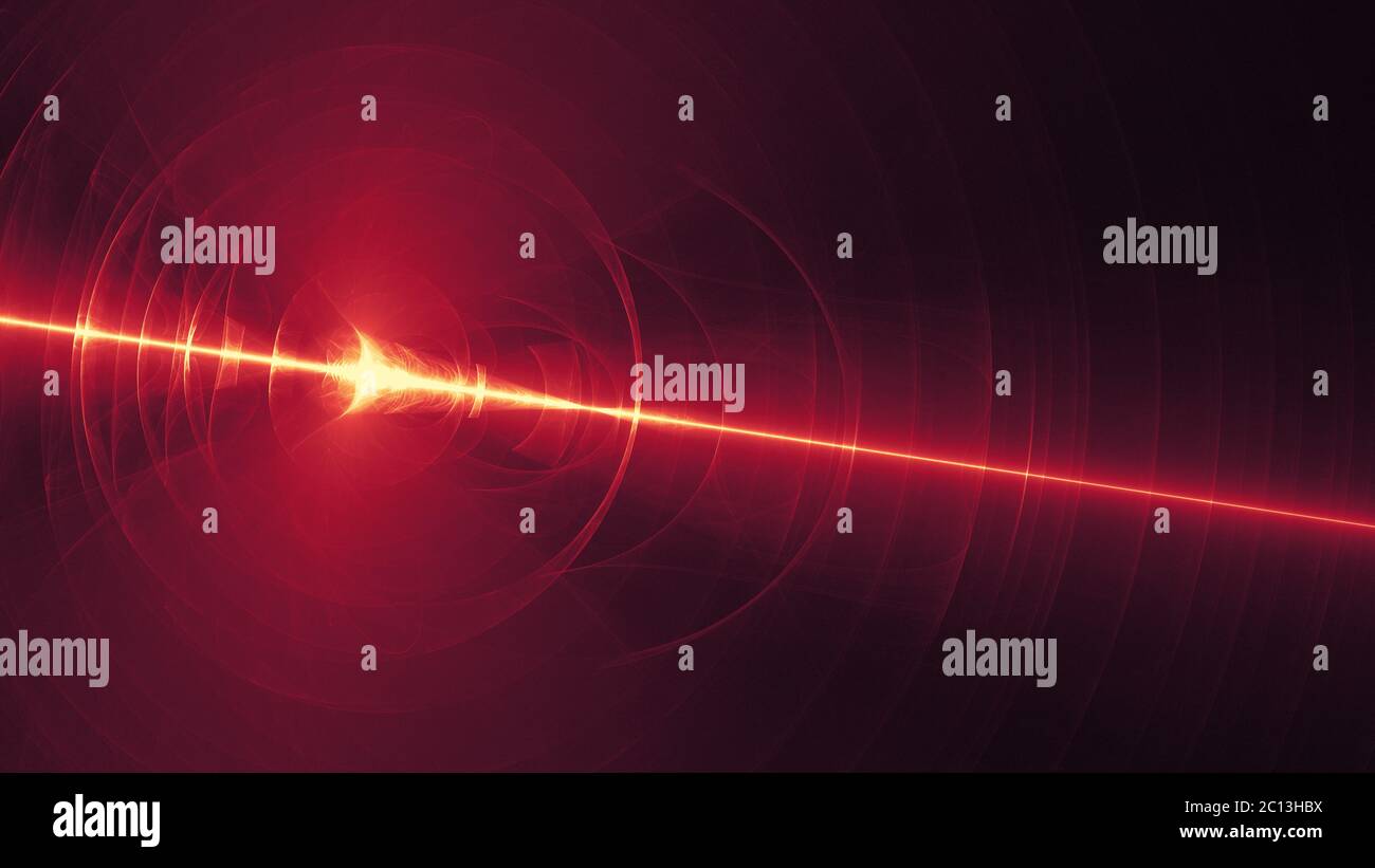 glowing red curved lines over dark Abstract Background space universe ...