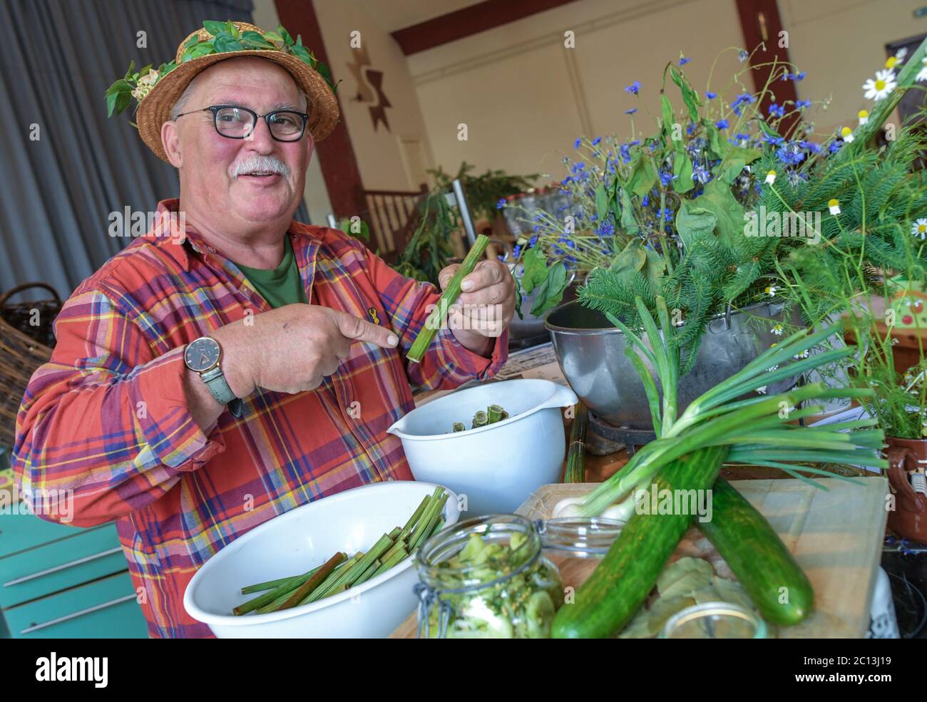 Werben, Germany. 08th June, 2020. Peter Franke, chef, is standing in ...