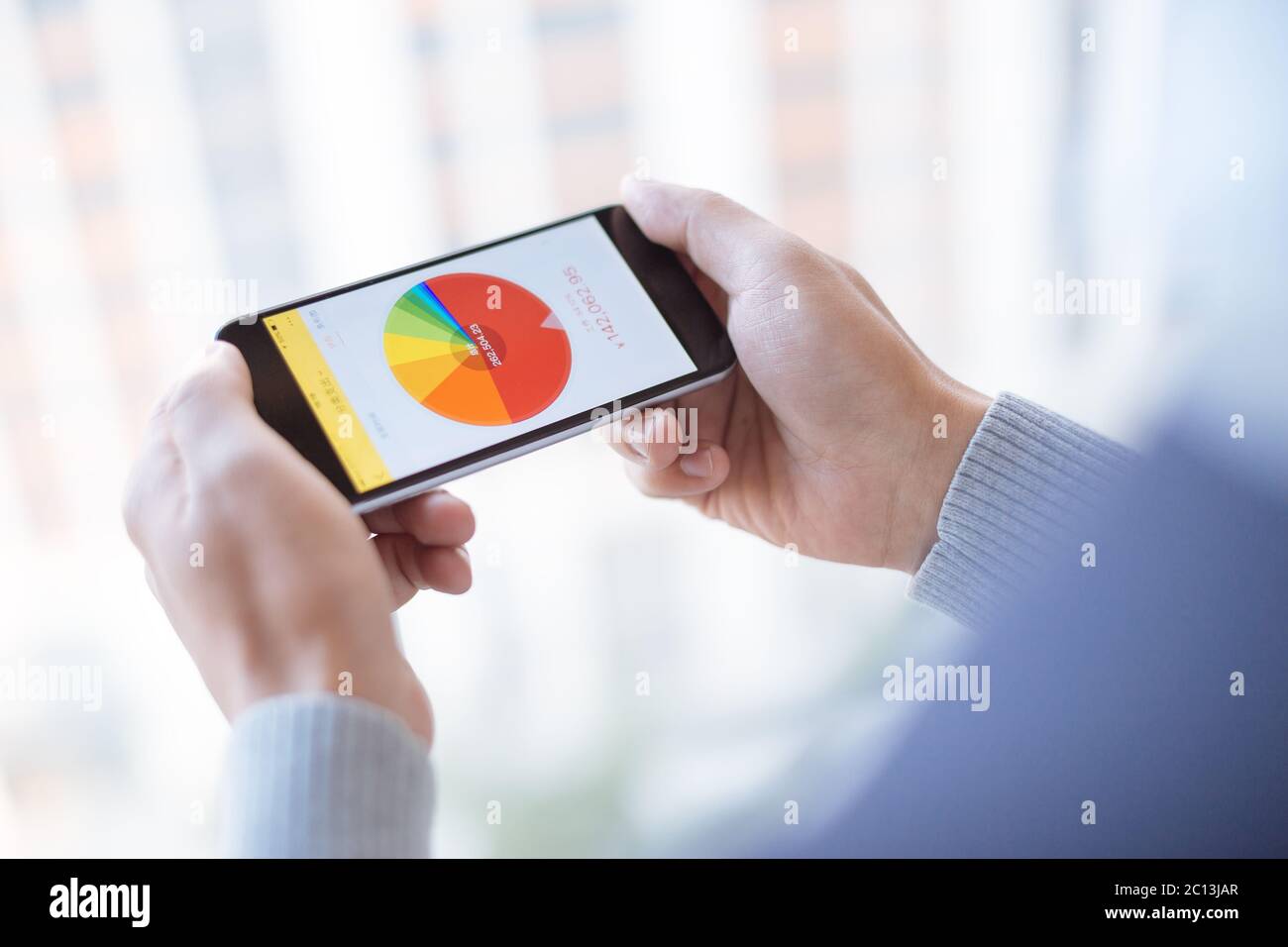 mobile phone in man's hand Stock Photo - Alamy