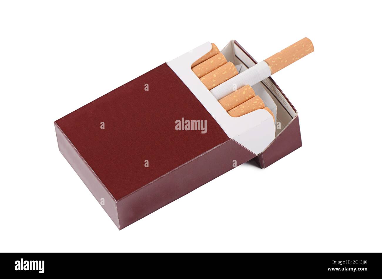 Box of cigarettes isolated on white Stock Photo - Alamy
