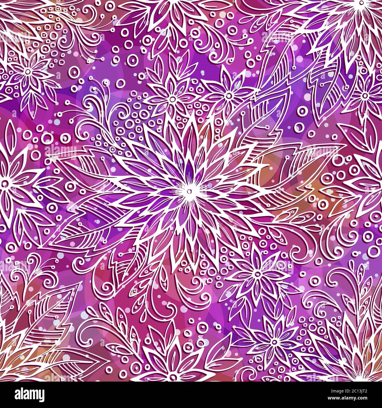 Outline floral hi-res stock photography and images - Alamy