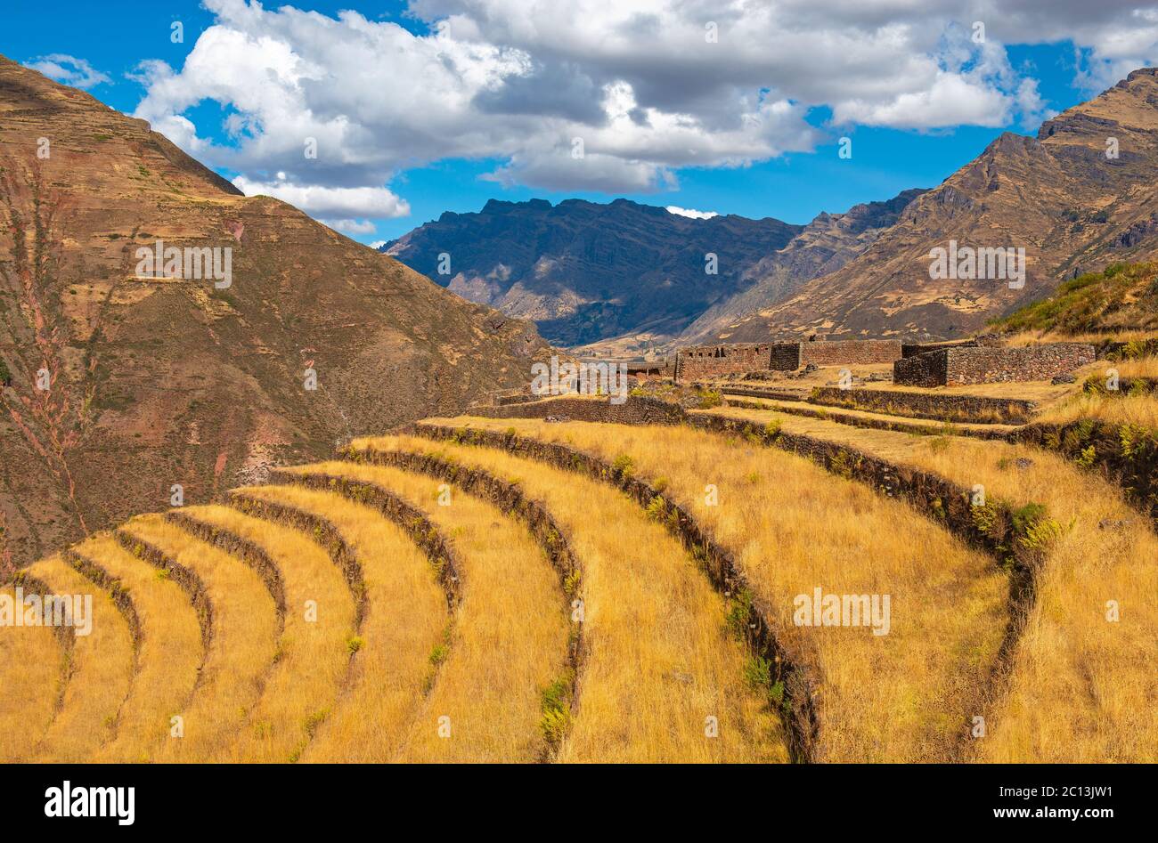 Agriculture Terraces of the Inca civilization in the Sacred Valley ...