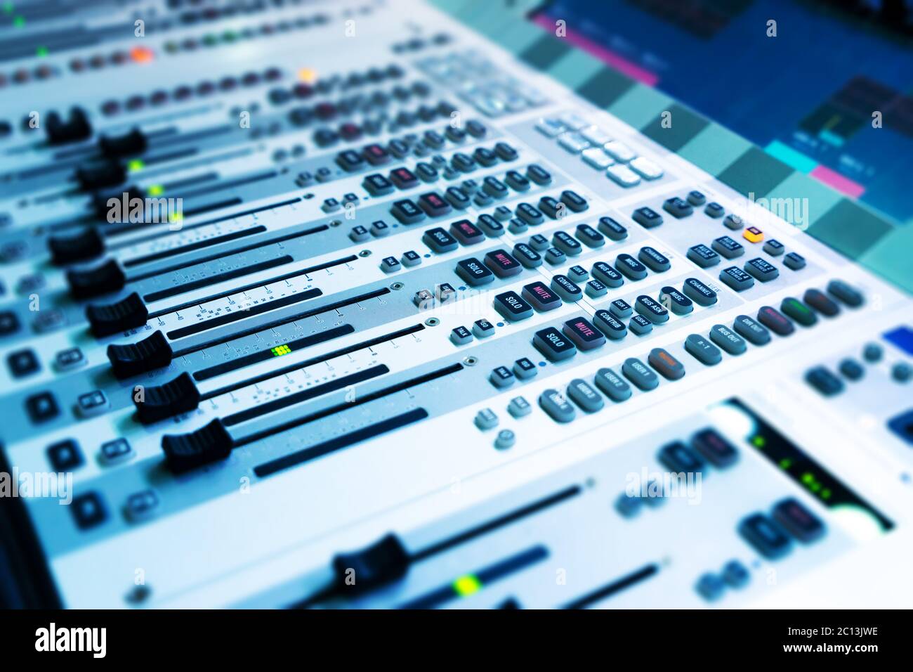 console in modern studio Stock Photo - Alamy