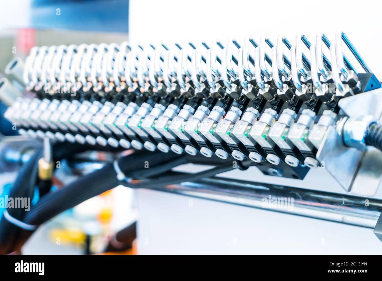 automation equipment in modern manufacturing factory Stock Photo - Alamy