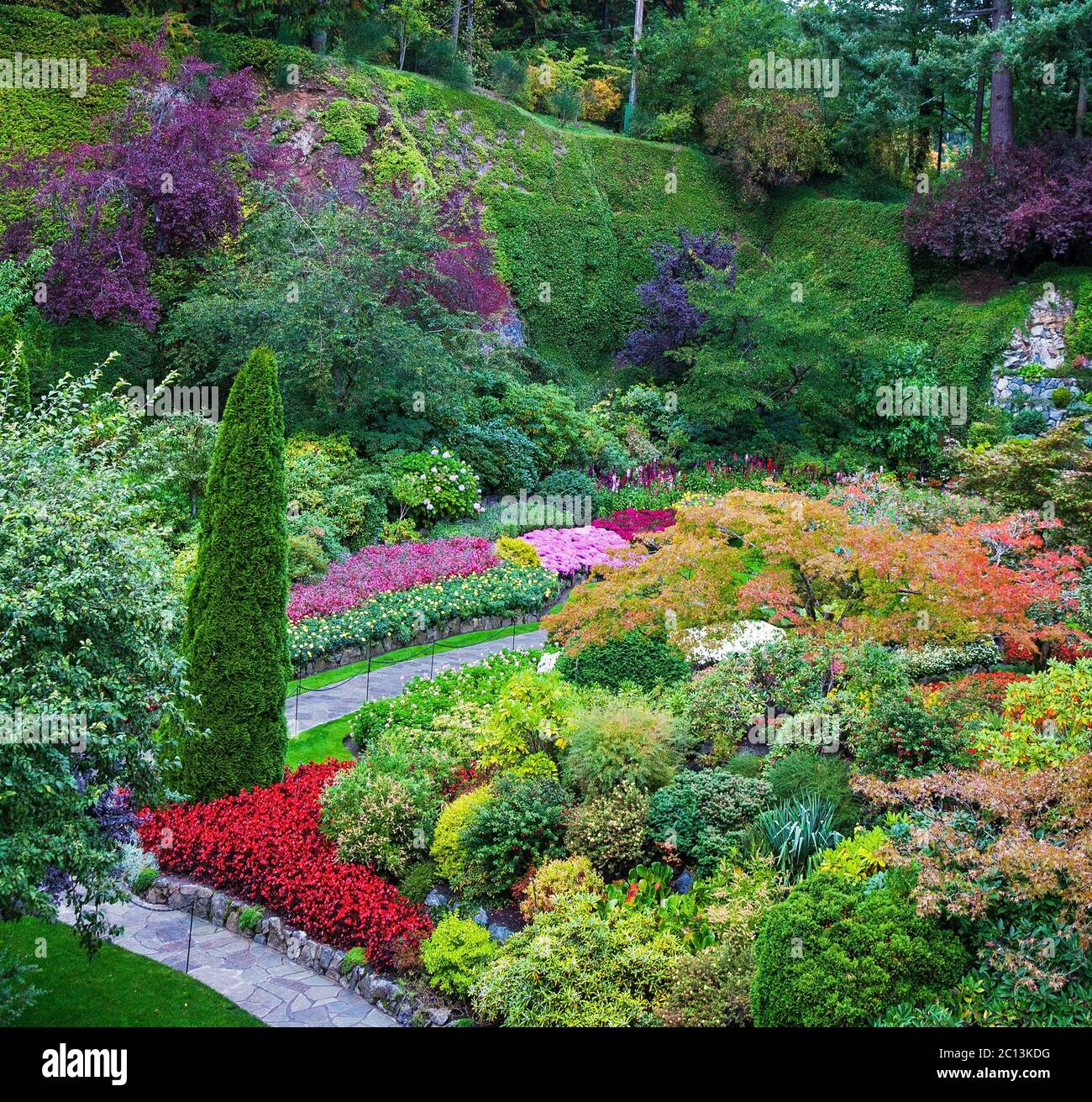 Butchart gardens butchart gardens hi-res stock photography and images ...