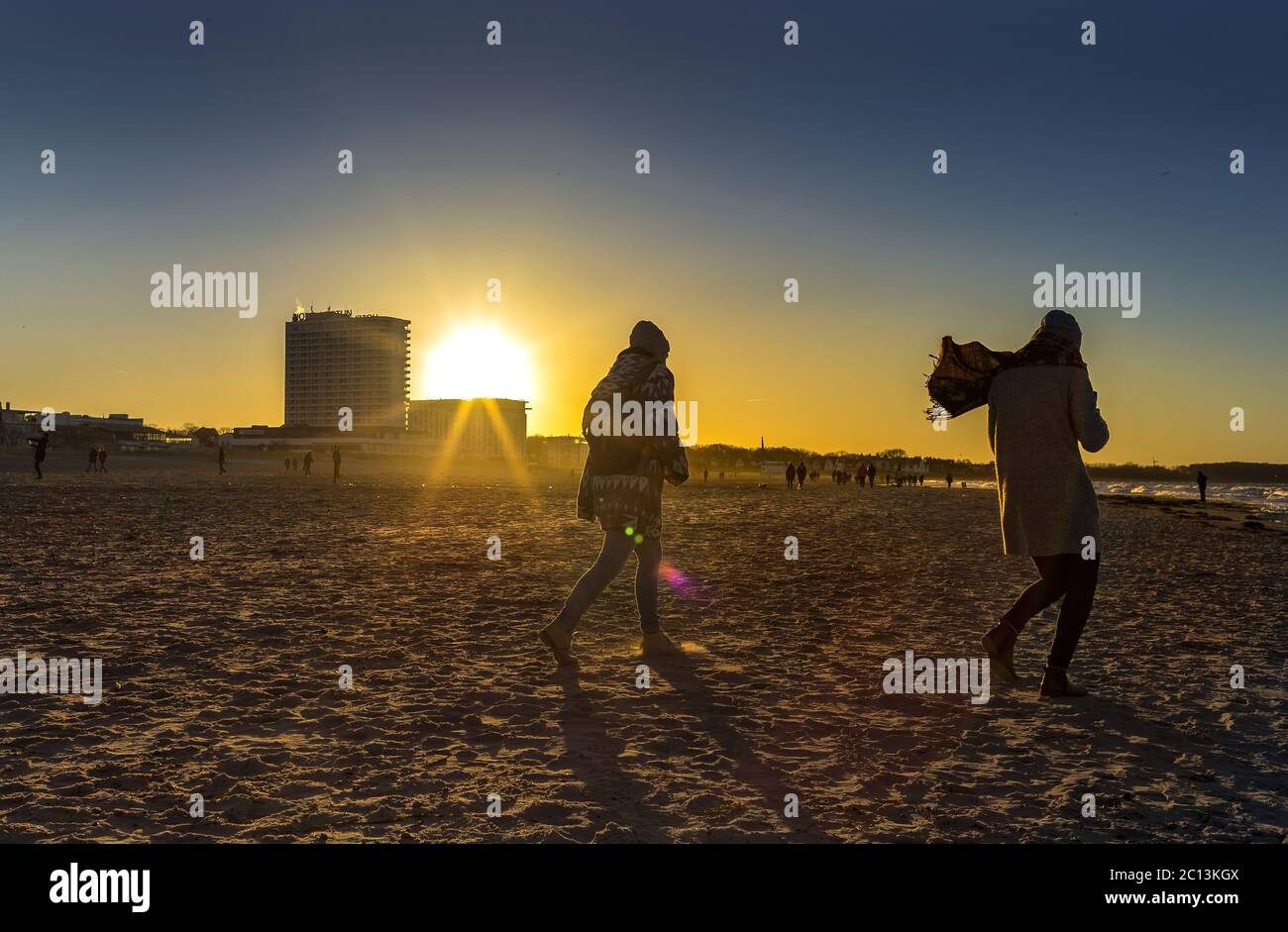 Autumn on the beach Stock Photo - Alamy