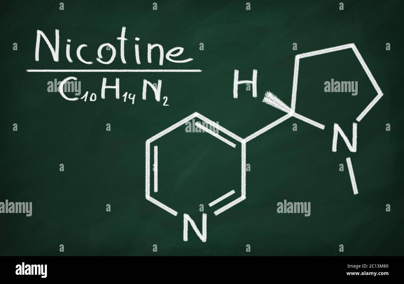Nicotine molecule hi-res stock photography and images - Alamy