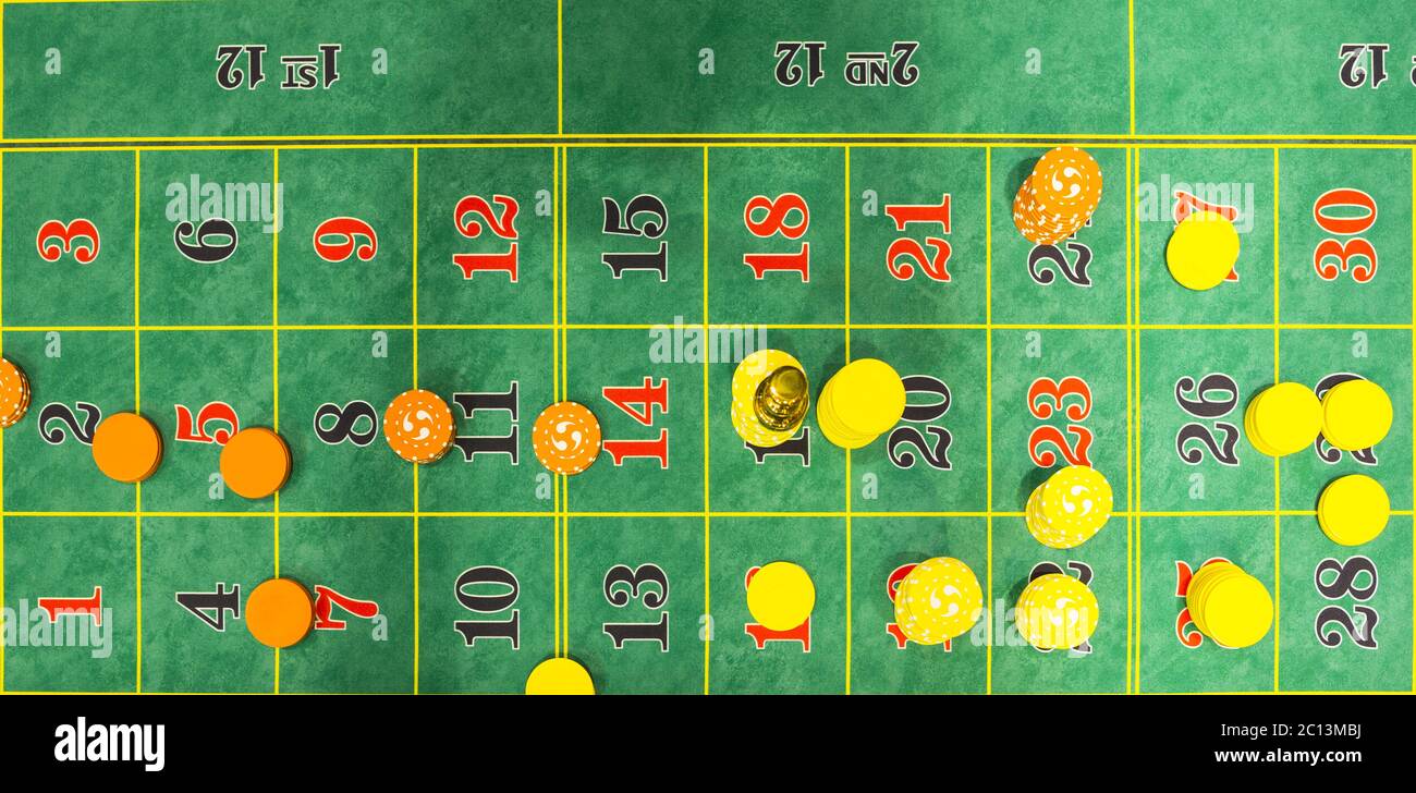 Roulette table above hi-res stock photography and images - Alamy