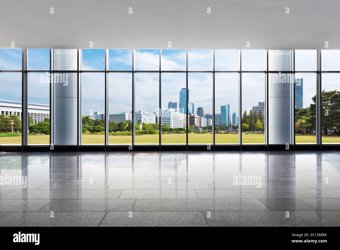 Cityscape and skyline of seoul from window Stock Photo - Alamy