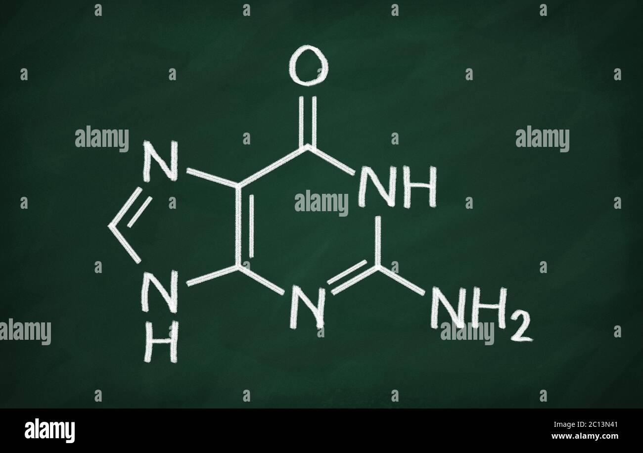 Structural model of Guanine Stock Photo - Alamy