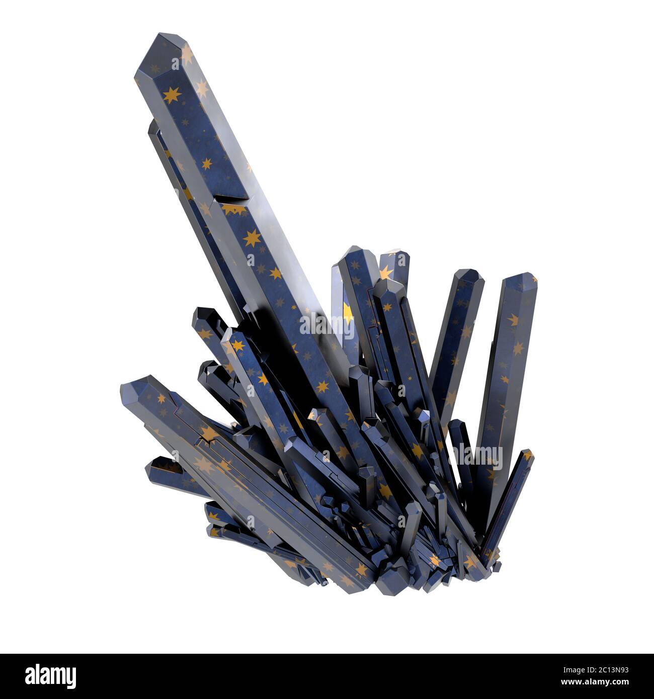 Crystal Stone macro mineral, quartz on white background with texture ...