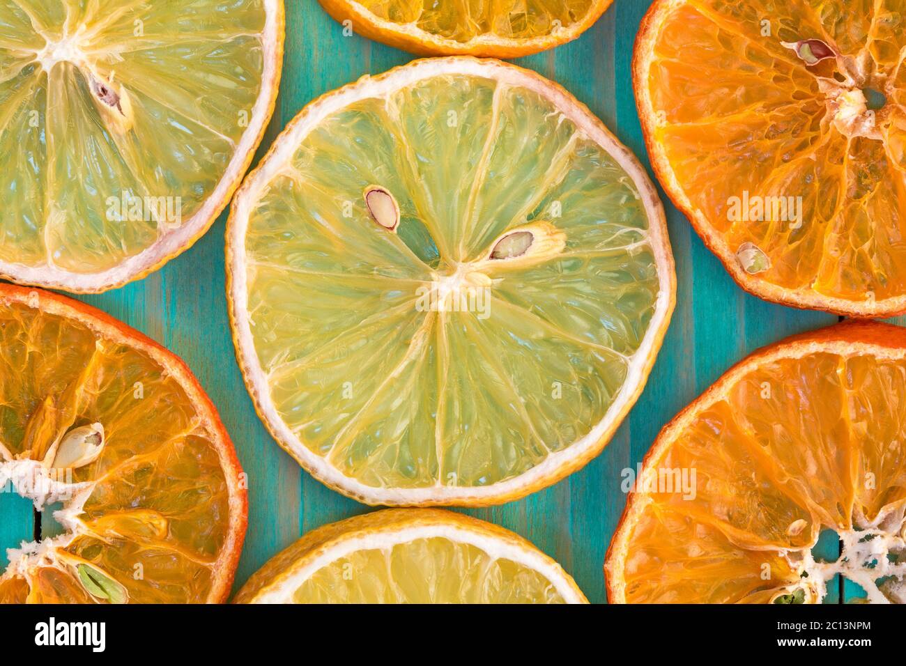 Dry orange and lemon,close-up Stock Photo - Alamy