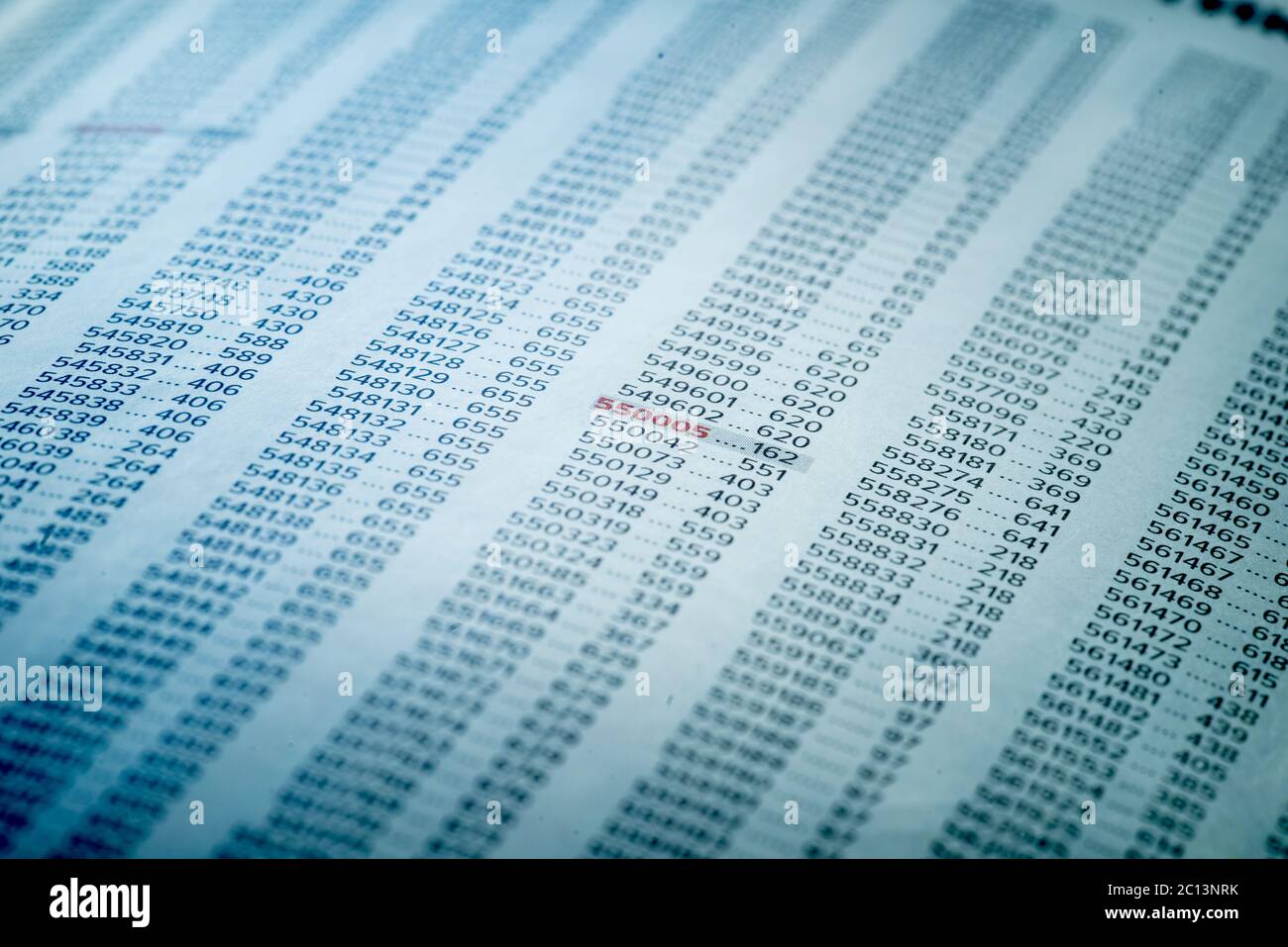 Financial Data Concept with Numbers Stock Photo - Alamy