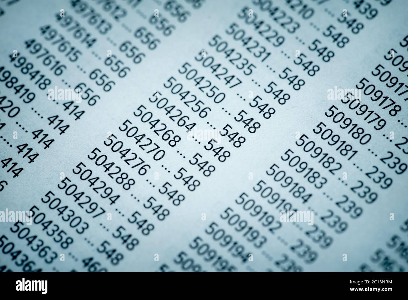 Financial Data Concept with Numbers Stock Photo - Alamy
