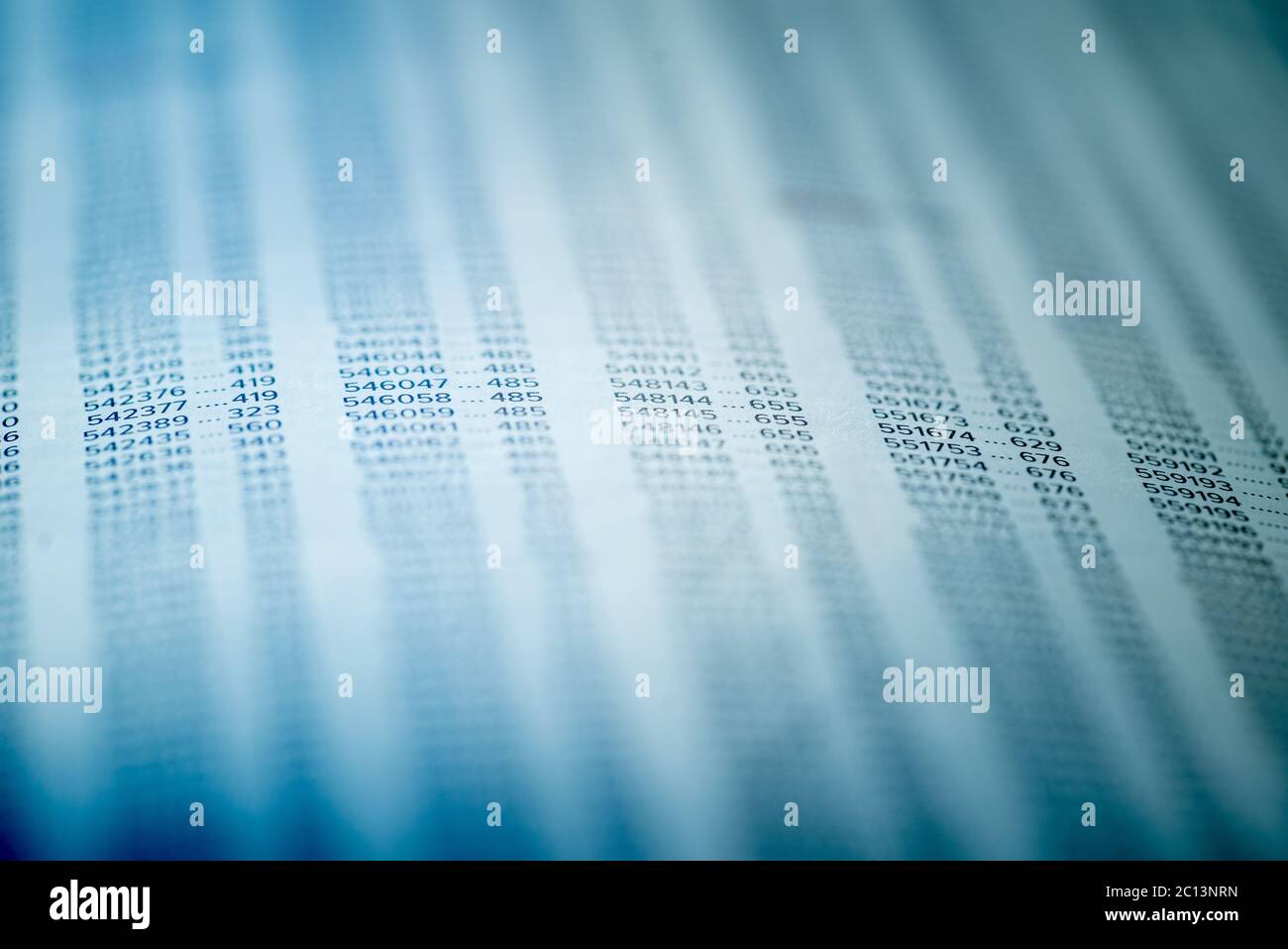 Financial Data Concept with Numbers Stock Photo - Alamy