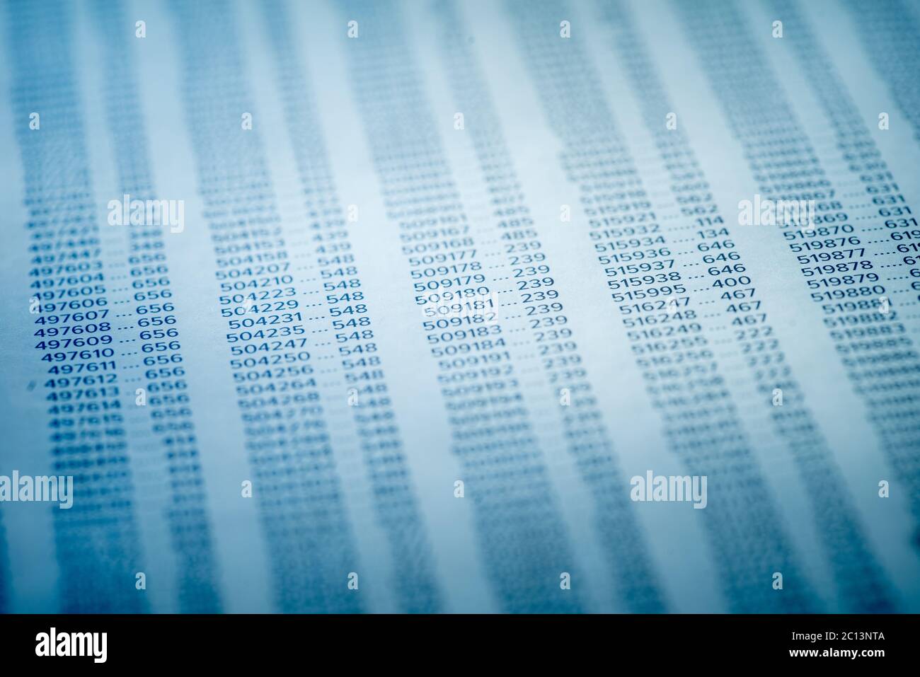 Financial Data Concept with Numbers Stock Photo - Alamy