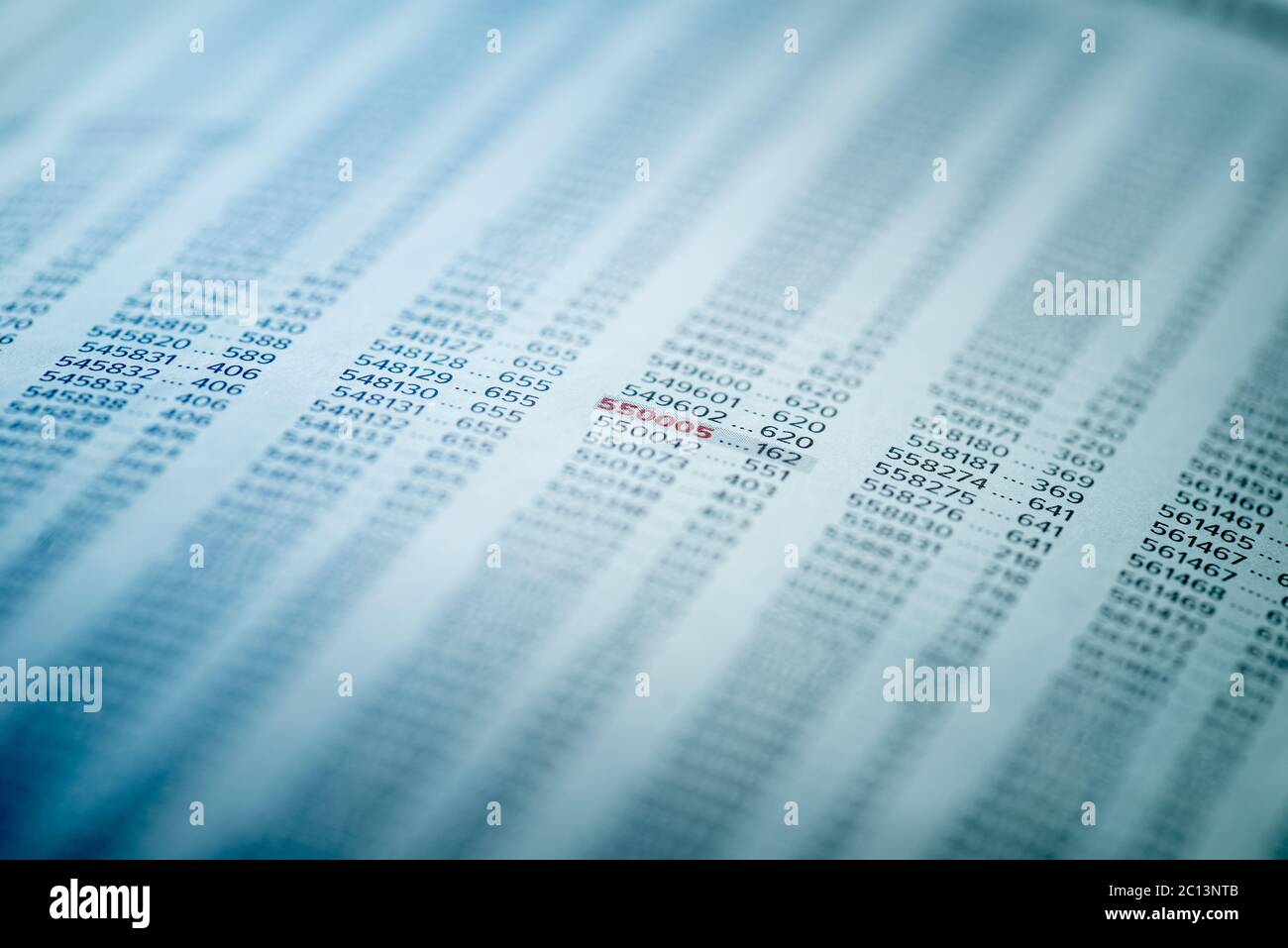 Financial Data Concept with Numbers Stock Photo - Alamy