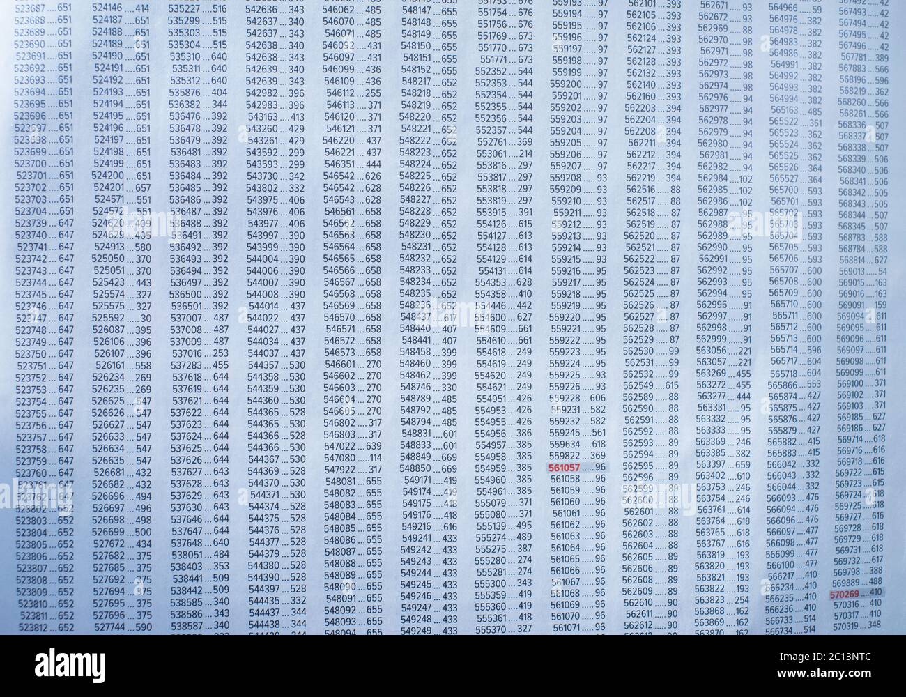 Financial Data Concept with Numbers Stock Photo - Alamy