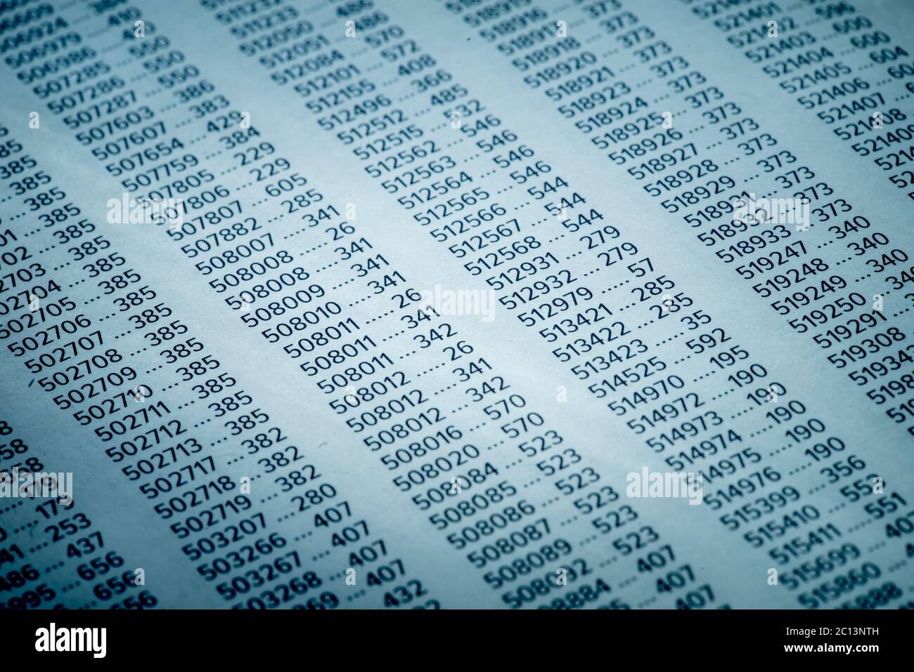 Financial Data Concept with Numbers Stock Photo - Alamy