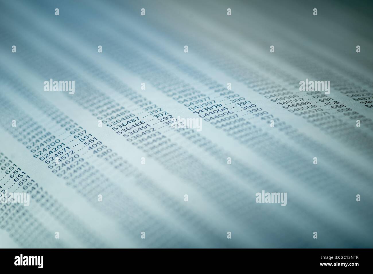 Financial Data Concept with Numbers Stock Photo - Alamy