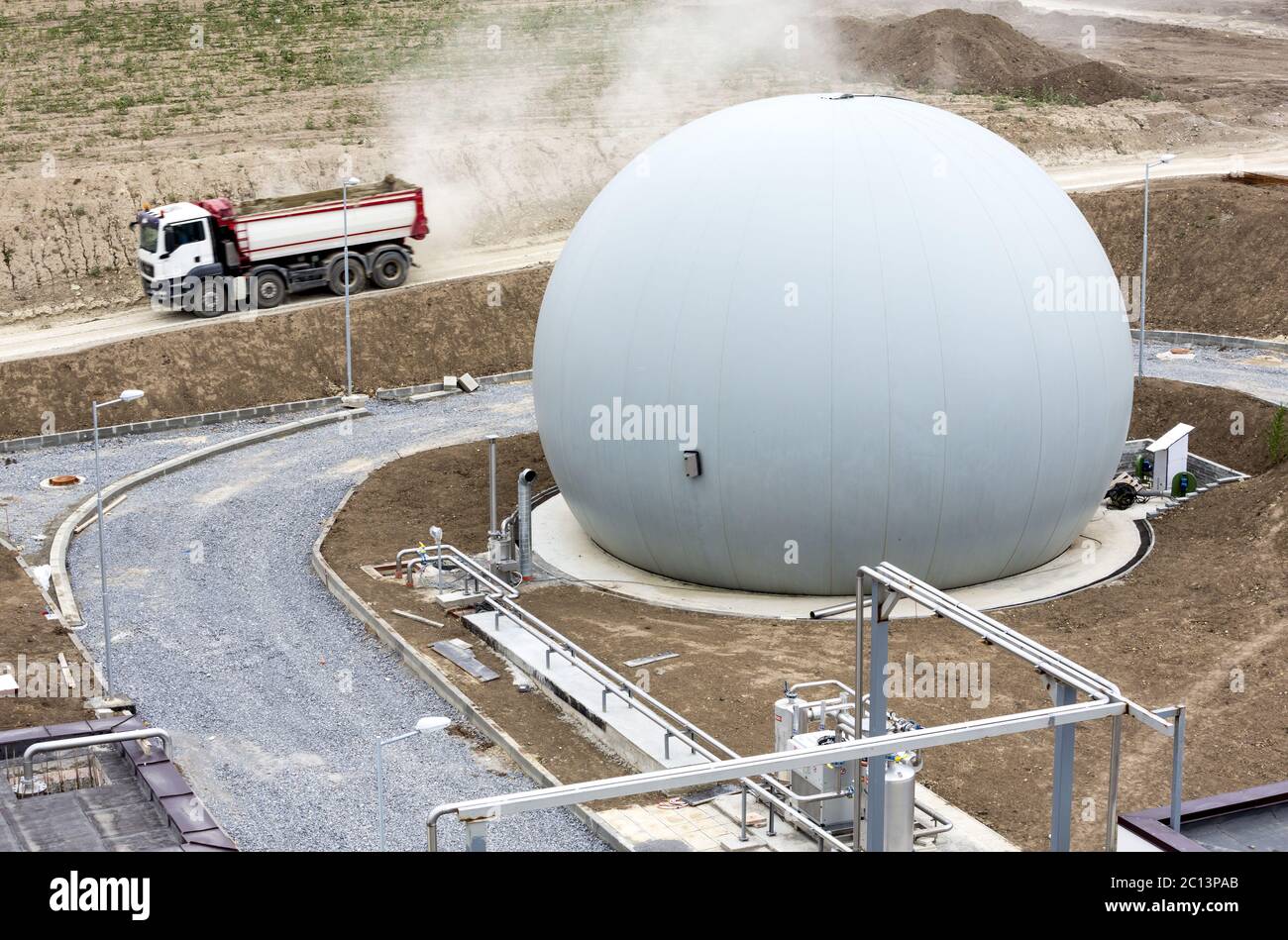 Natural gas tank truck Stock Photo - Alamy