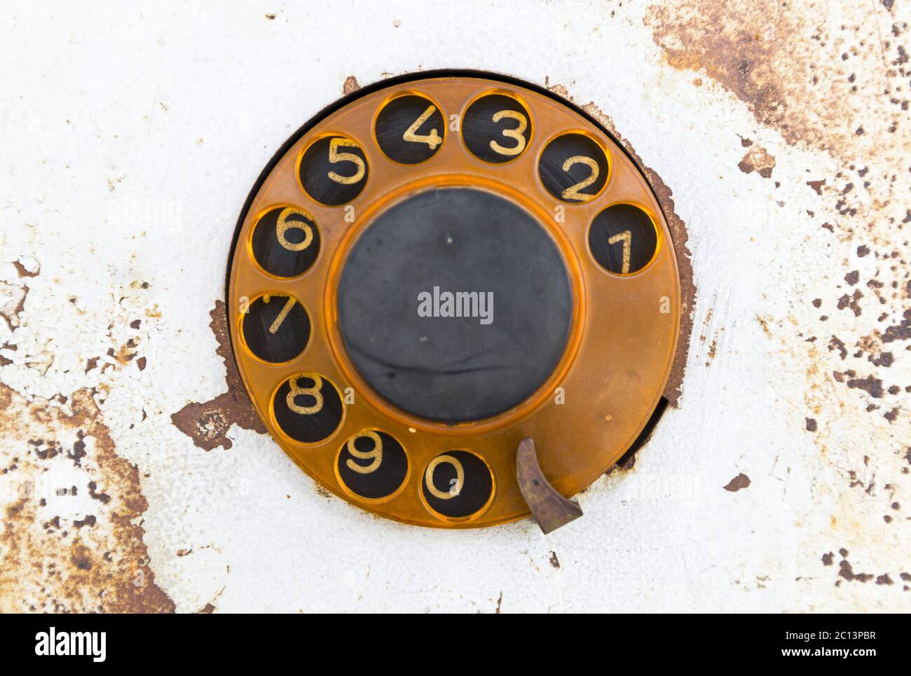 Old public rotary phone Stock Photo - Alamy