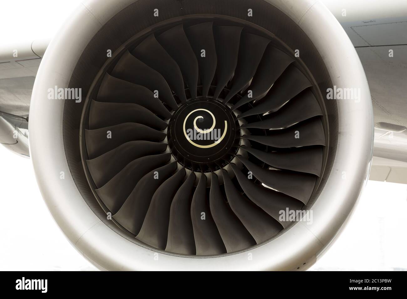 Airbus A380 airplane engine Stock Photo - Alamy